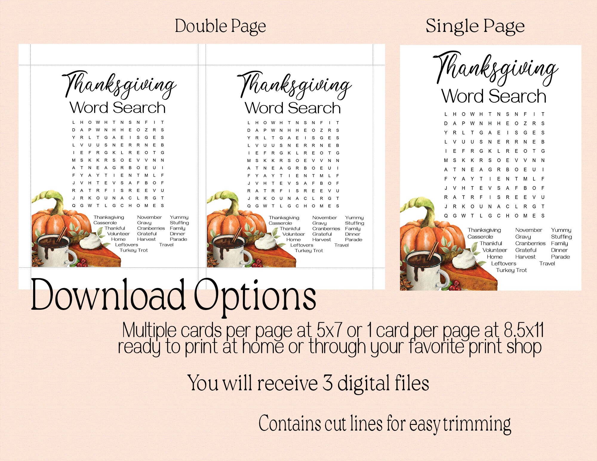 Thanksgiving Games, Word Search, Autumn Games,fall Activities , Fall ...