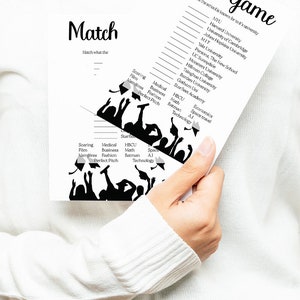 Graduation Game Match Game, Trivia Game, Instant Download, Graduation ...
