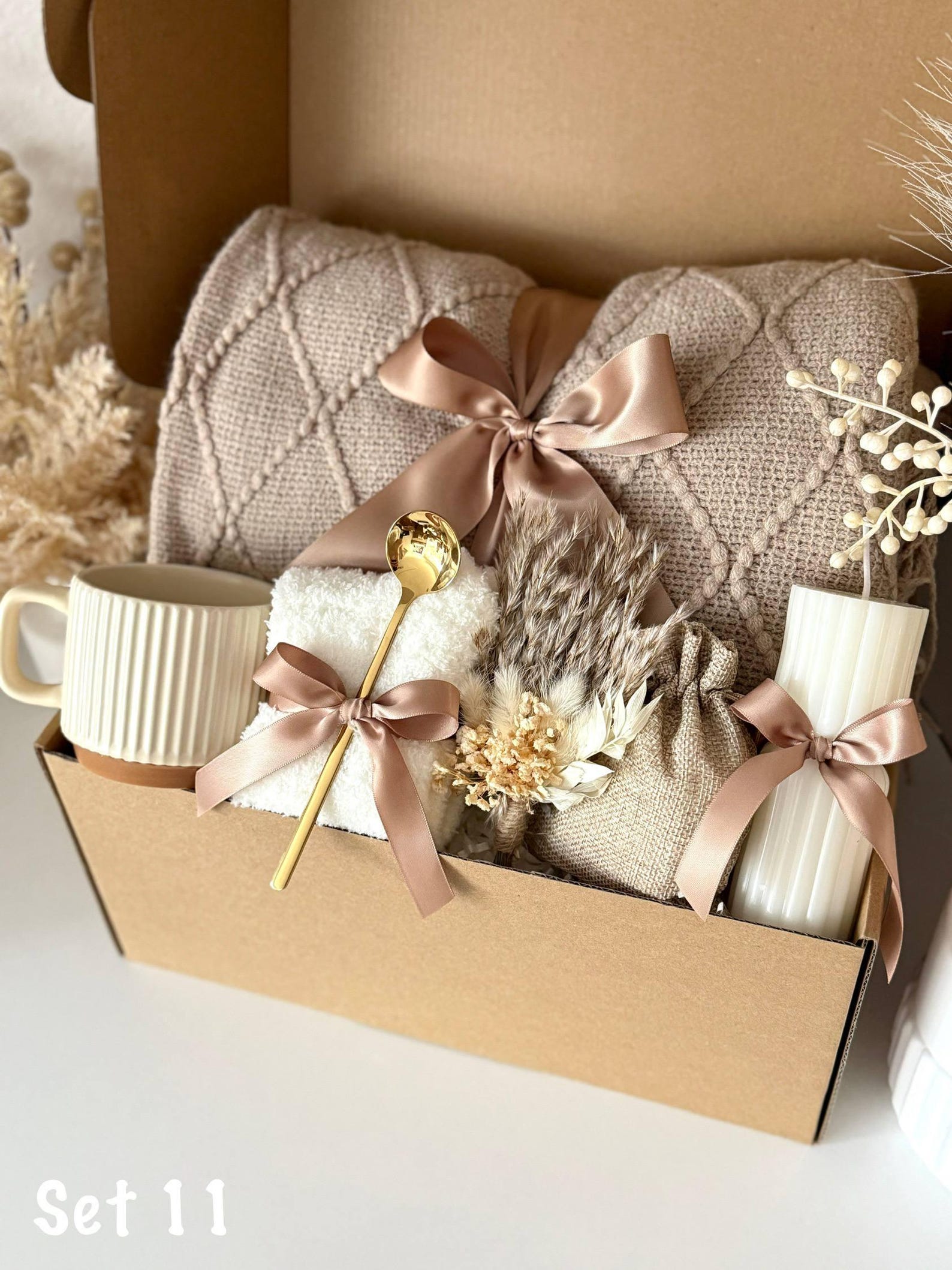 SPA Gift Box for Her, Unique Spa Gift Basket, Luxury Birthday Gift Set ...