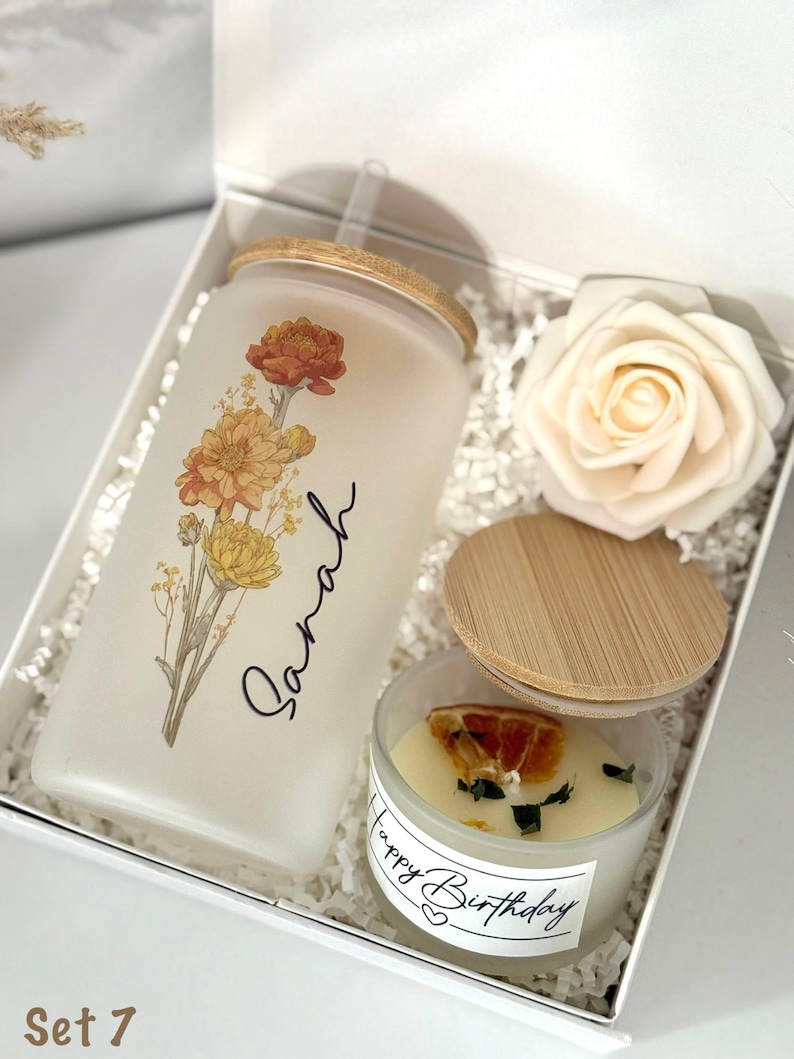 Luxury Birthday Gift Box for Her, Personalized Birthday Gift Set ...
