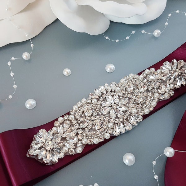 Red Bridal Sash - Etsy