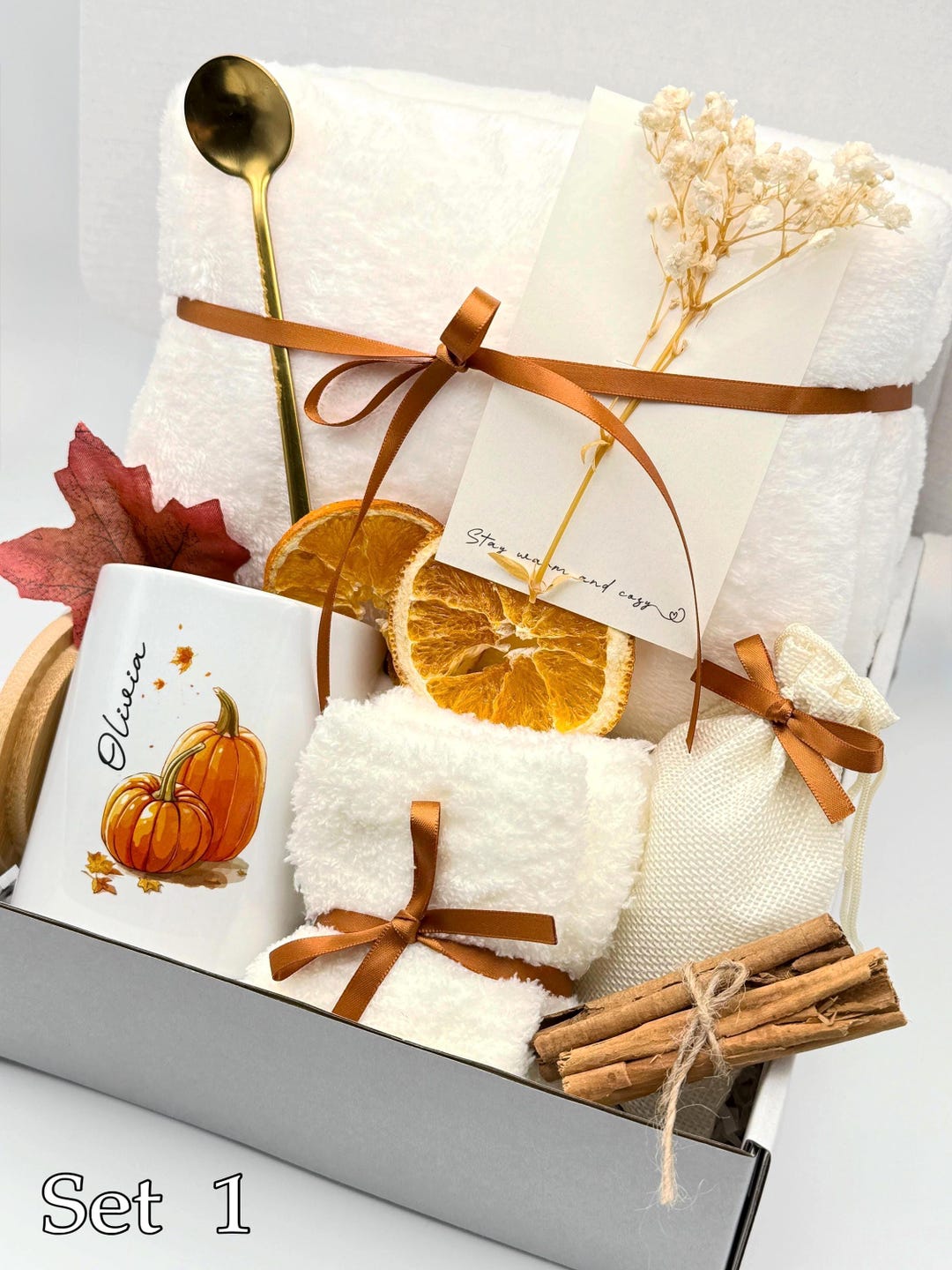 Fall Gift Box, Fall Gift Basket, Self Care Gift Box, Thanksgiving ...