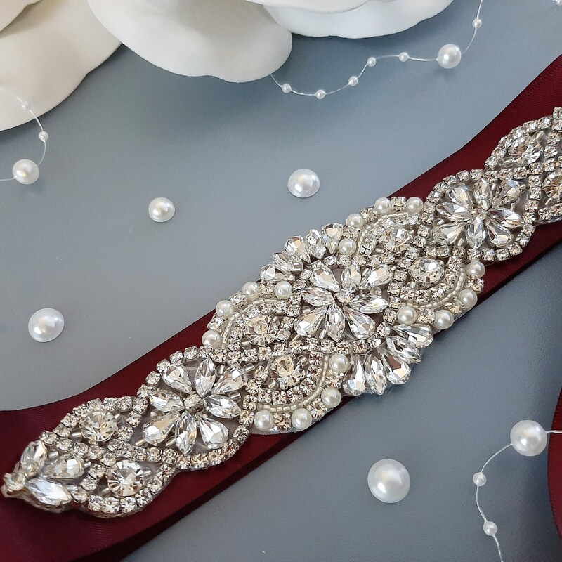 Rhinestone Belt - Etsy