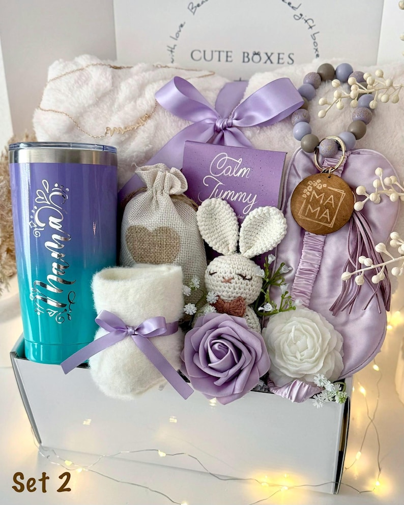 New Mom & Baby Gift Box for Women After Birth Baby Gift Basket ...