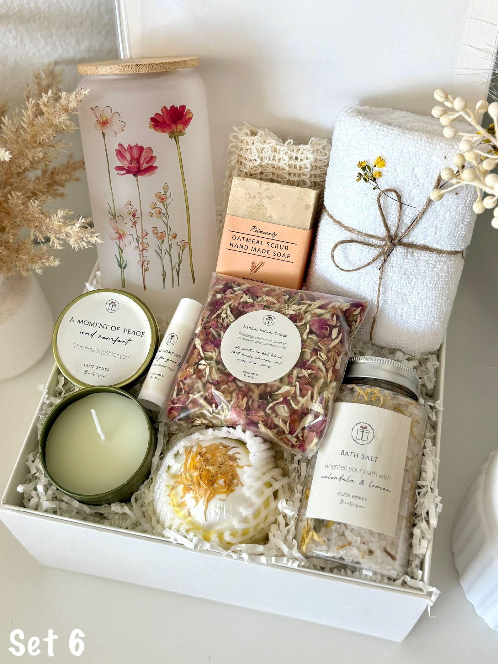 SPA Gift Box for Her, Unique Spa Gift Basket, Luxury Birthday Gift Set ...