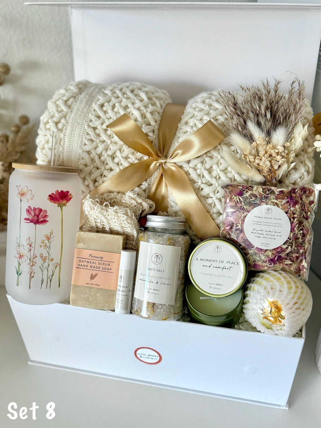 SPA Gift Box for Her, Unique Spa Gift Basket, Luxury Birthday Gift Set ...