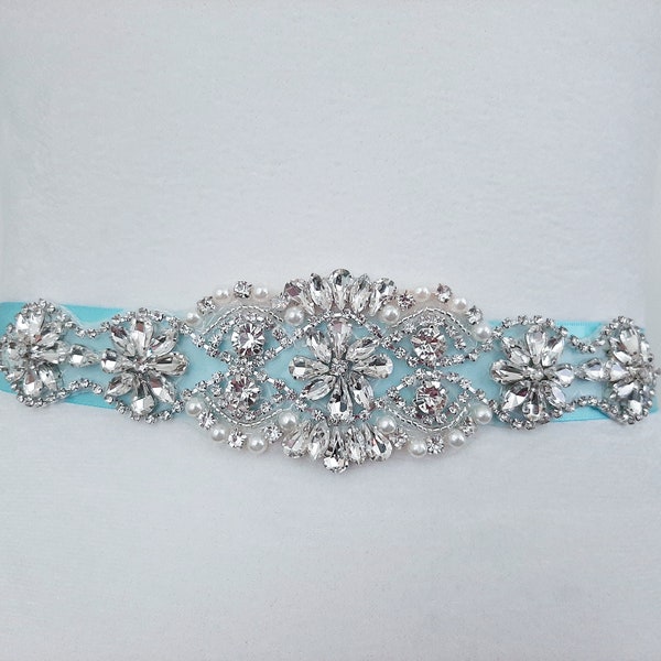 Pearl Bridal Sash - Etsy
