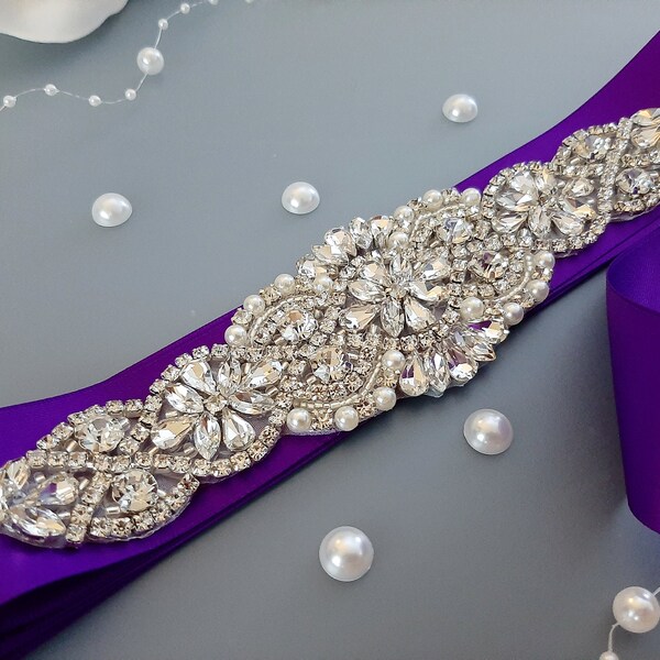 Lavender Bridal Sash - Etsy
