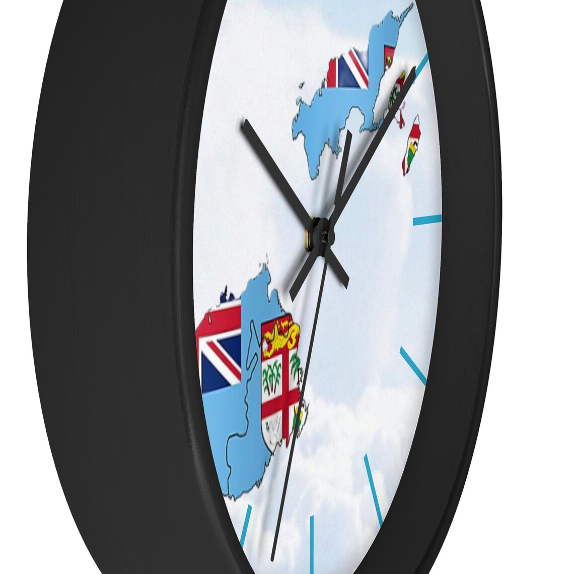 Fiji Islands Wall Clock: Wooden Frame Accent Piece - Etsy