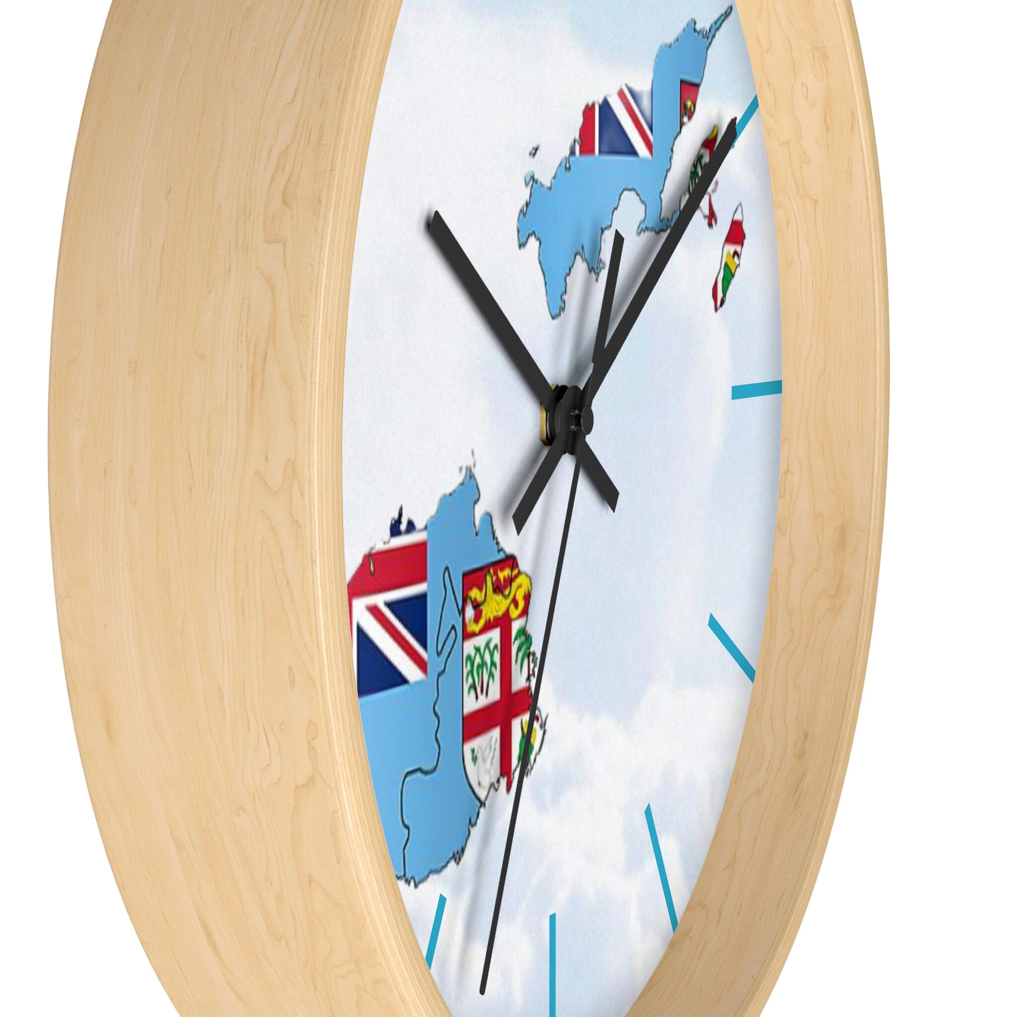 Fiji Islands Wall Clock: Wooden Frame Accent Piece - Etsy