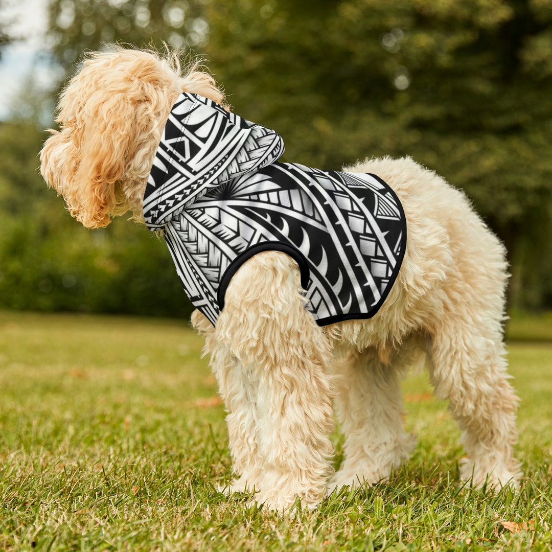 Fiji Print Dog Hoodie - Fiji Print - Polynesian Samoan Hawaiian Tongan ...