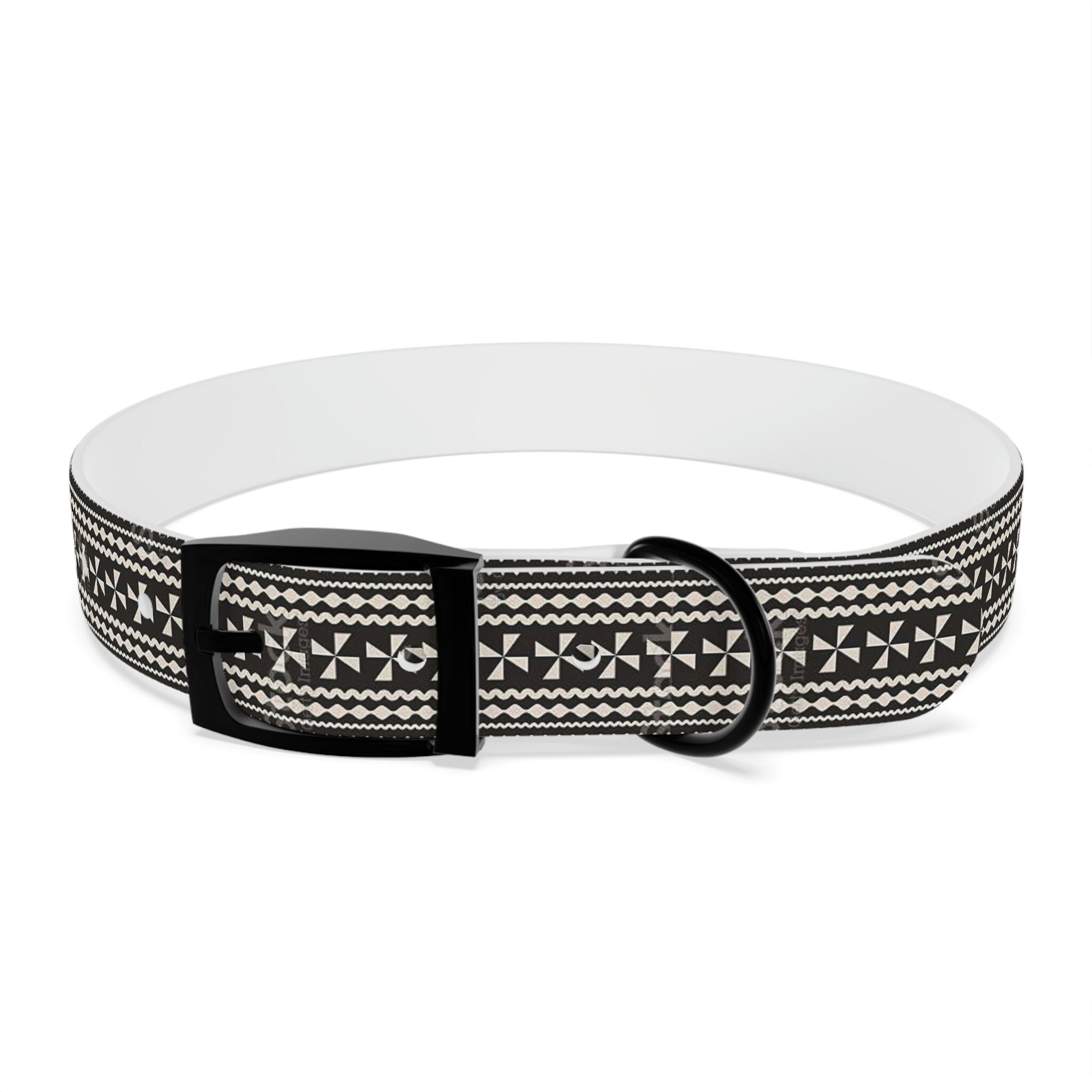 Fiji Print - Polynesian Samoan Hawaiian Tongan Tribal Tapa Dog Collar ...