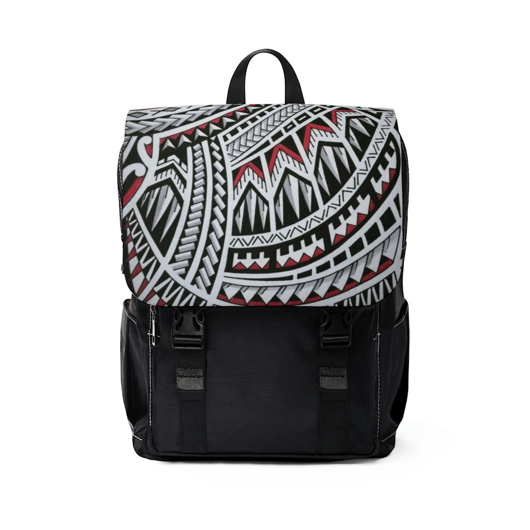 Fiji Print - Unisex Casual Shoulder Backpack- Polynesian Samoan ...