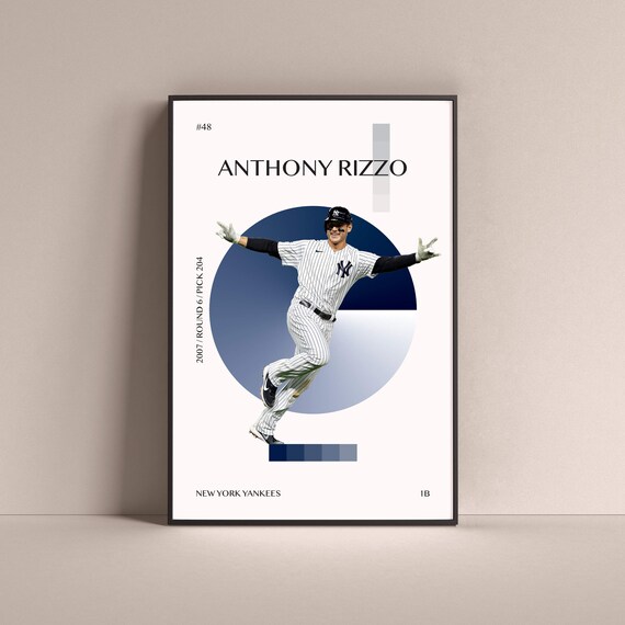 Anthony Rizzo Poster New York Yankees Art Print Minimalist - Etsy