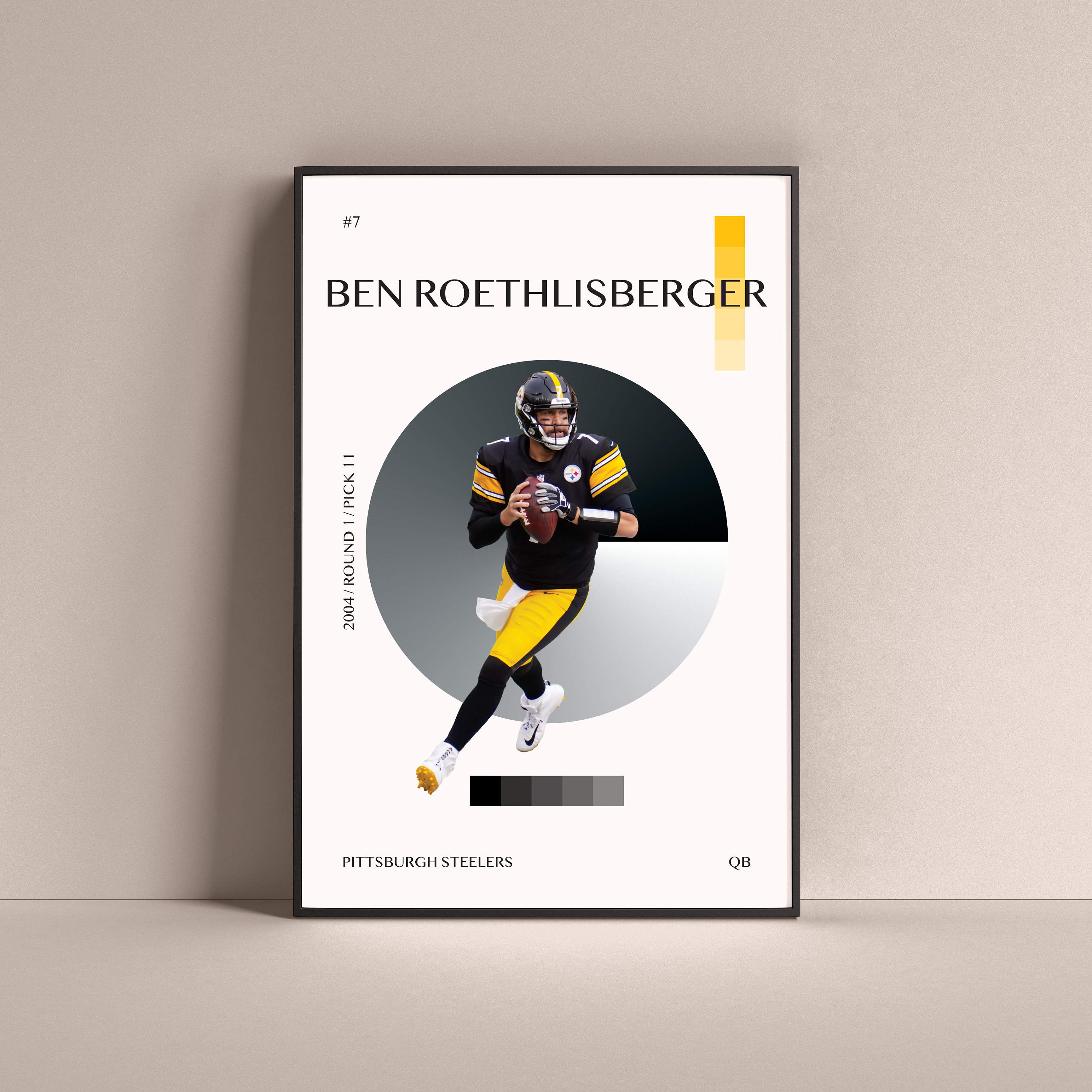 Ben Roethlisberger Poster Pittsburgh Steelers Art Print - Etsy