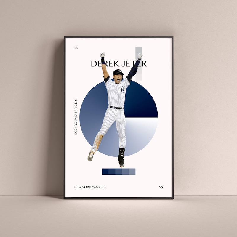 Derek Jeter Poster - Etsy
