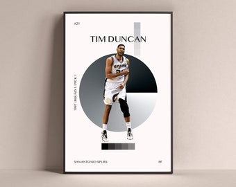 Tim Duncan Wall Art - Etsy