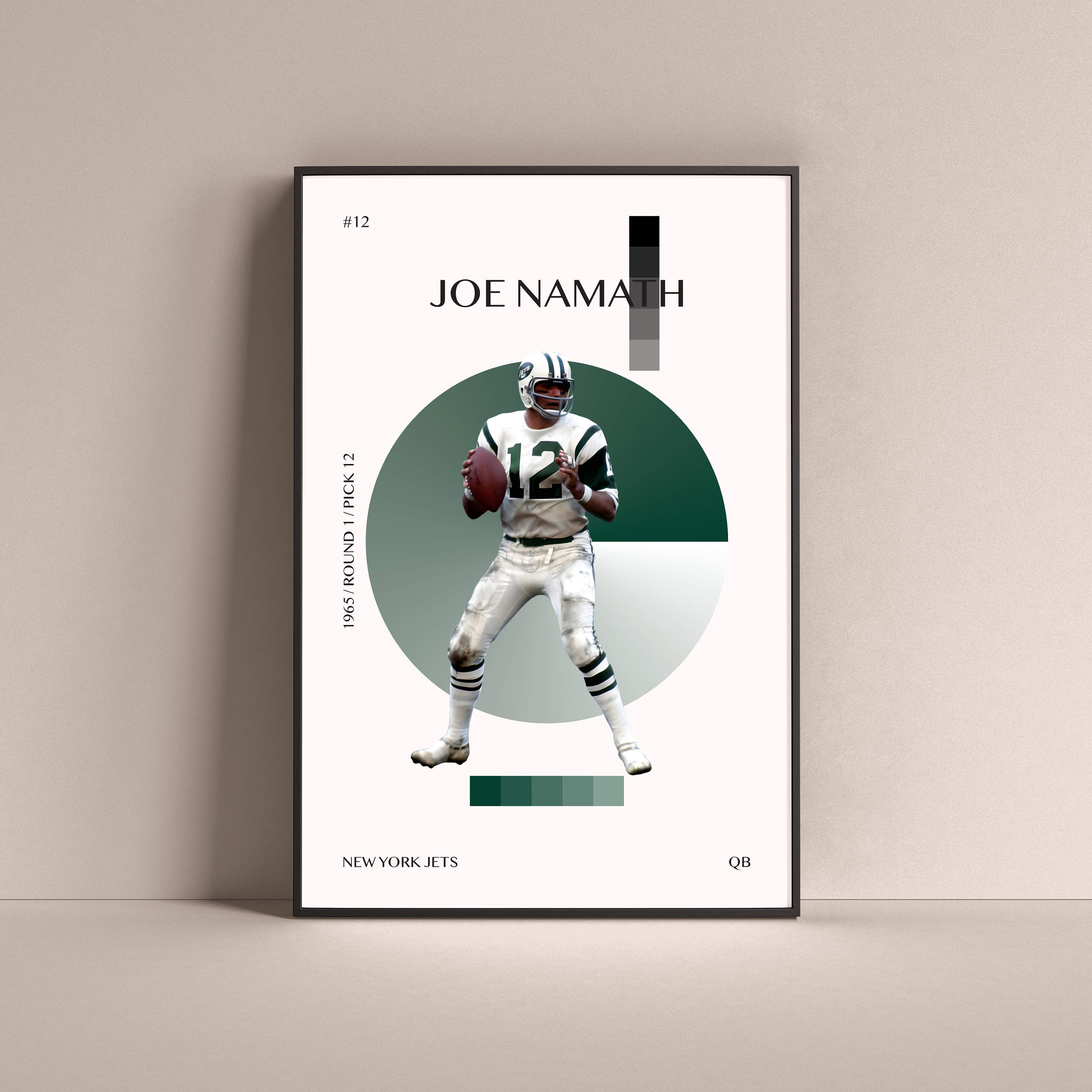Joe Namath Fur Coat Poster