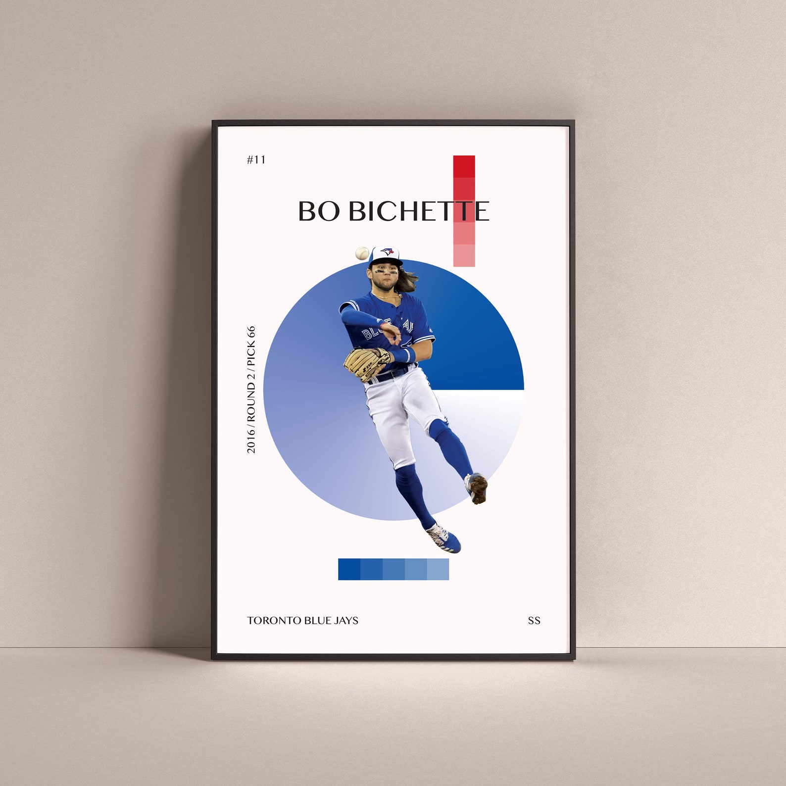 Bo Bichette Poster Toronto Blue Jays Art Print Minimalist - Etsy