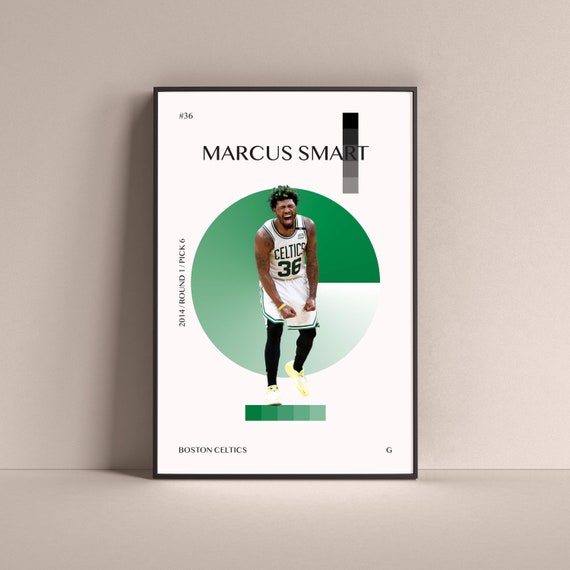 Marcus Smart Poster Boston Celtics Art Print Minimalist - Etsy