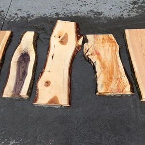 Live Edge Aromatic Red Cedar Slabs and Boards Raw Living Edges - Etsy