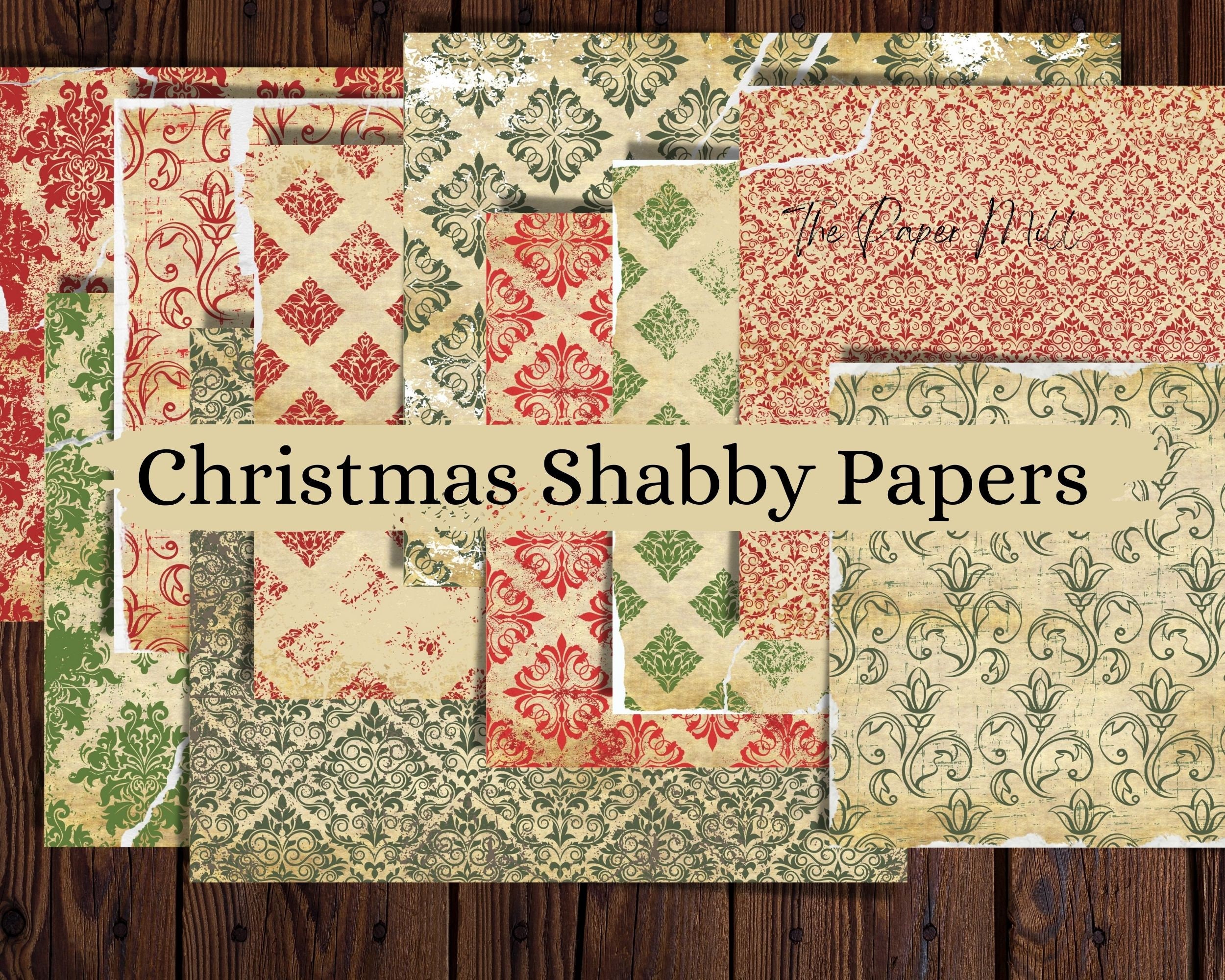 Shabby Chic Christmas Vintage Christmas Christmas Ephemera - Etsy