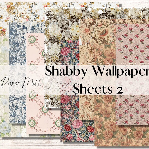 Junk Wallpaper - Etsy
