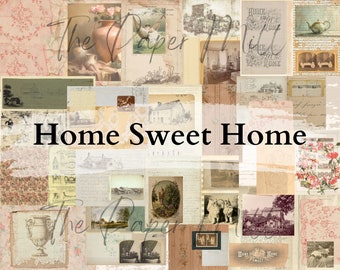 Vintage Rustic Printable Collection Digital Download Antique Papers ...