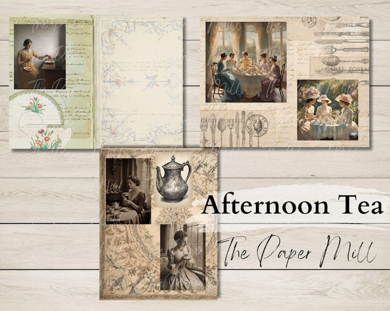 Afternoon Tea -junk Journal- Printable Collection - Digital Download ...