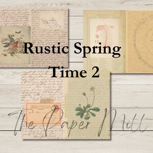 Vintage Rustic Spring Time Printable Collection - Digital Download ...