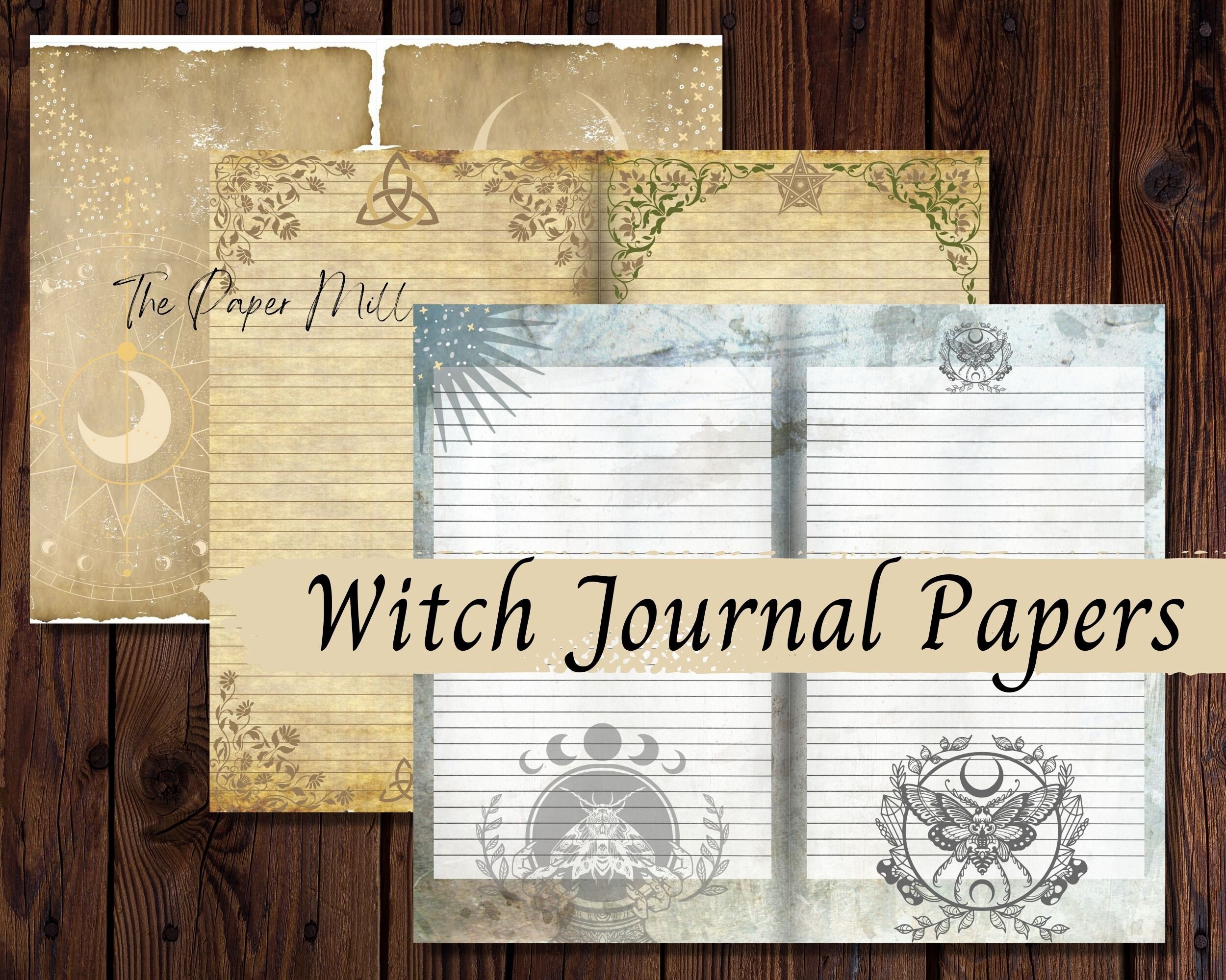 Witch's Grimoire Junk Journal Kit, Digital Journal Prompts, Junk ...