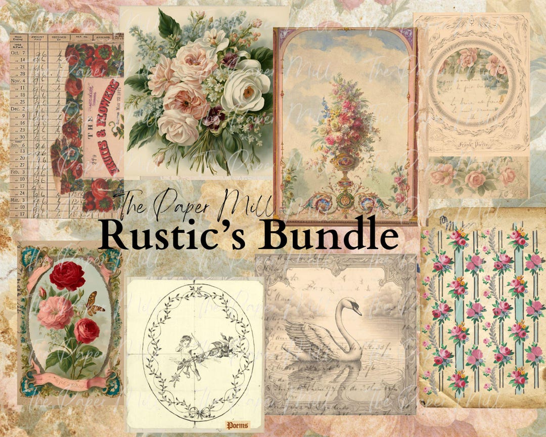 Vintage Rustic's Bundle Printable Collection - Digital Download ...