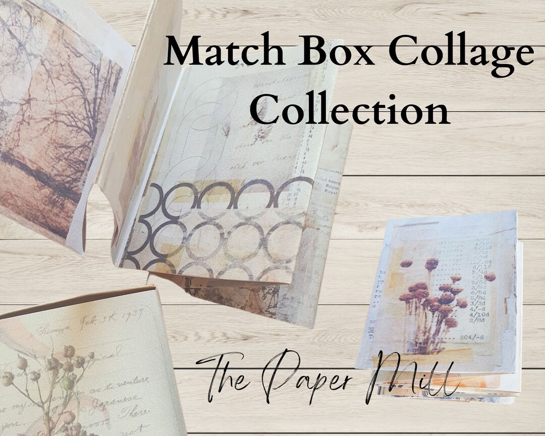 Collage Collection Matchbox Art, Handmade Book, Digital Art ...