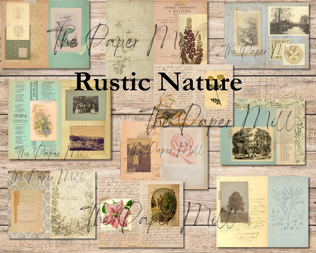 Vintage Rustic Nature Printable Collection - Digital Download - Antique ...