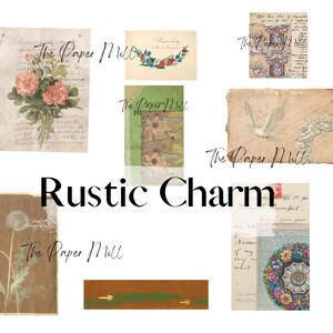 Vintage Rustic Printable Collection - Digital Download - Antique Papers ...