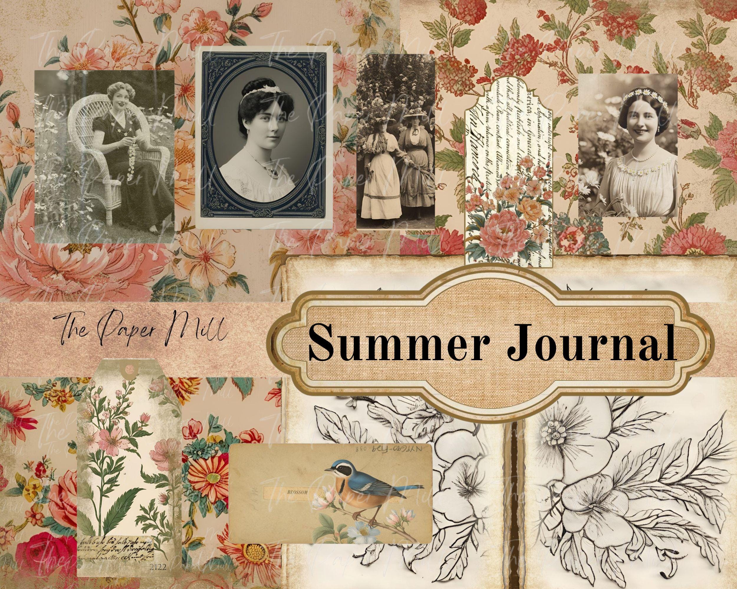 Summer Journal Printable Collection - Digital Download - Antique Papers ...