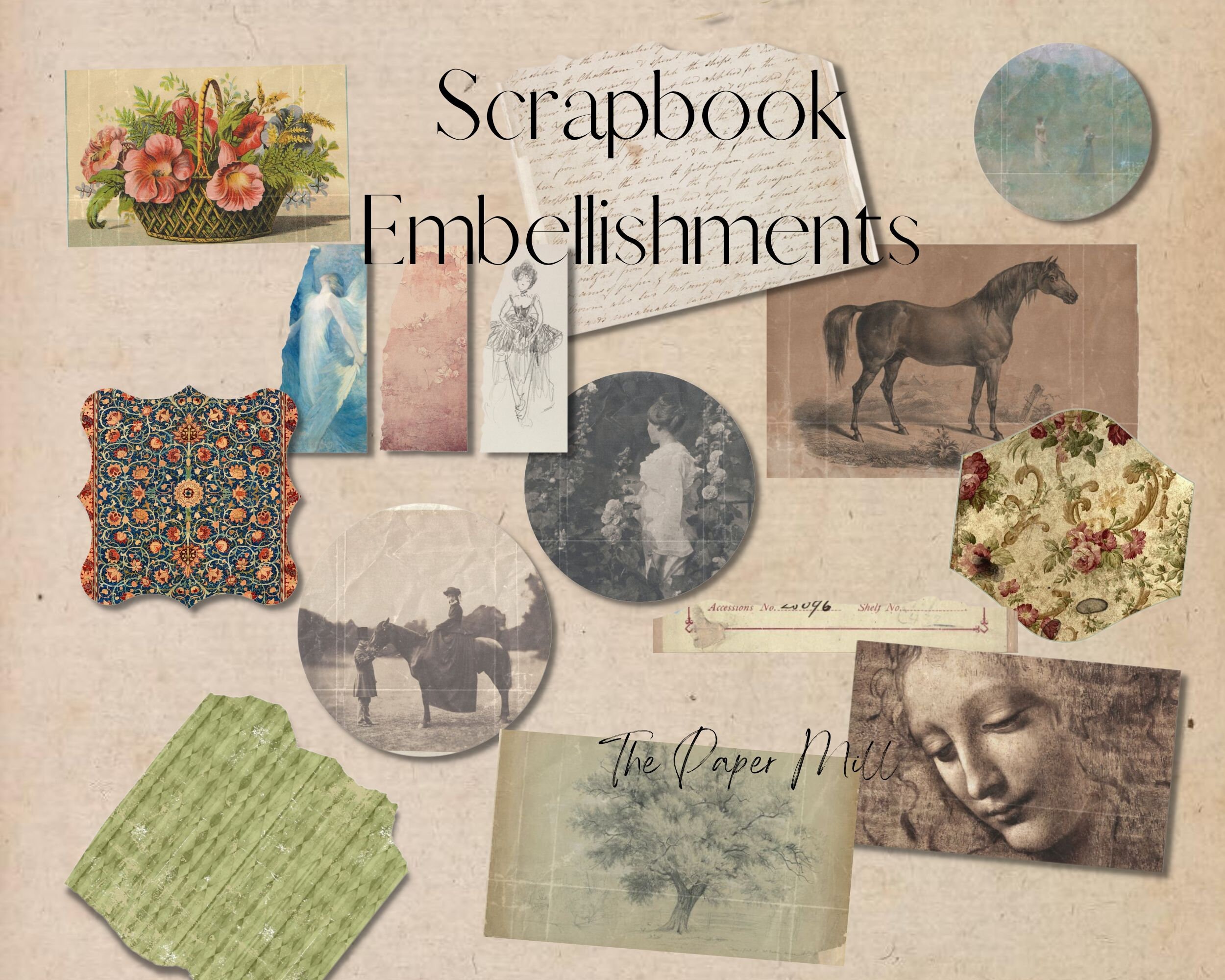 Vintage Ephemera Mix Collection Digital Download Antique Papers ...