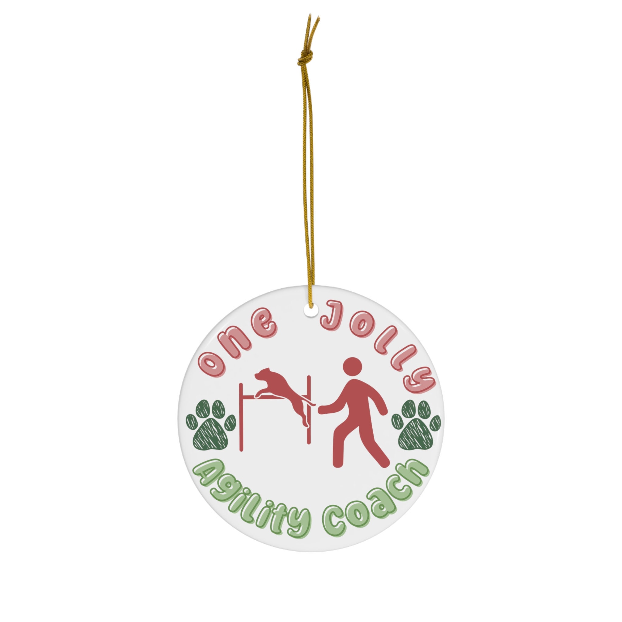 Personalized Dog Agility Coach Christmas Ornament: Holiday Tree ...