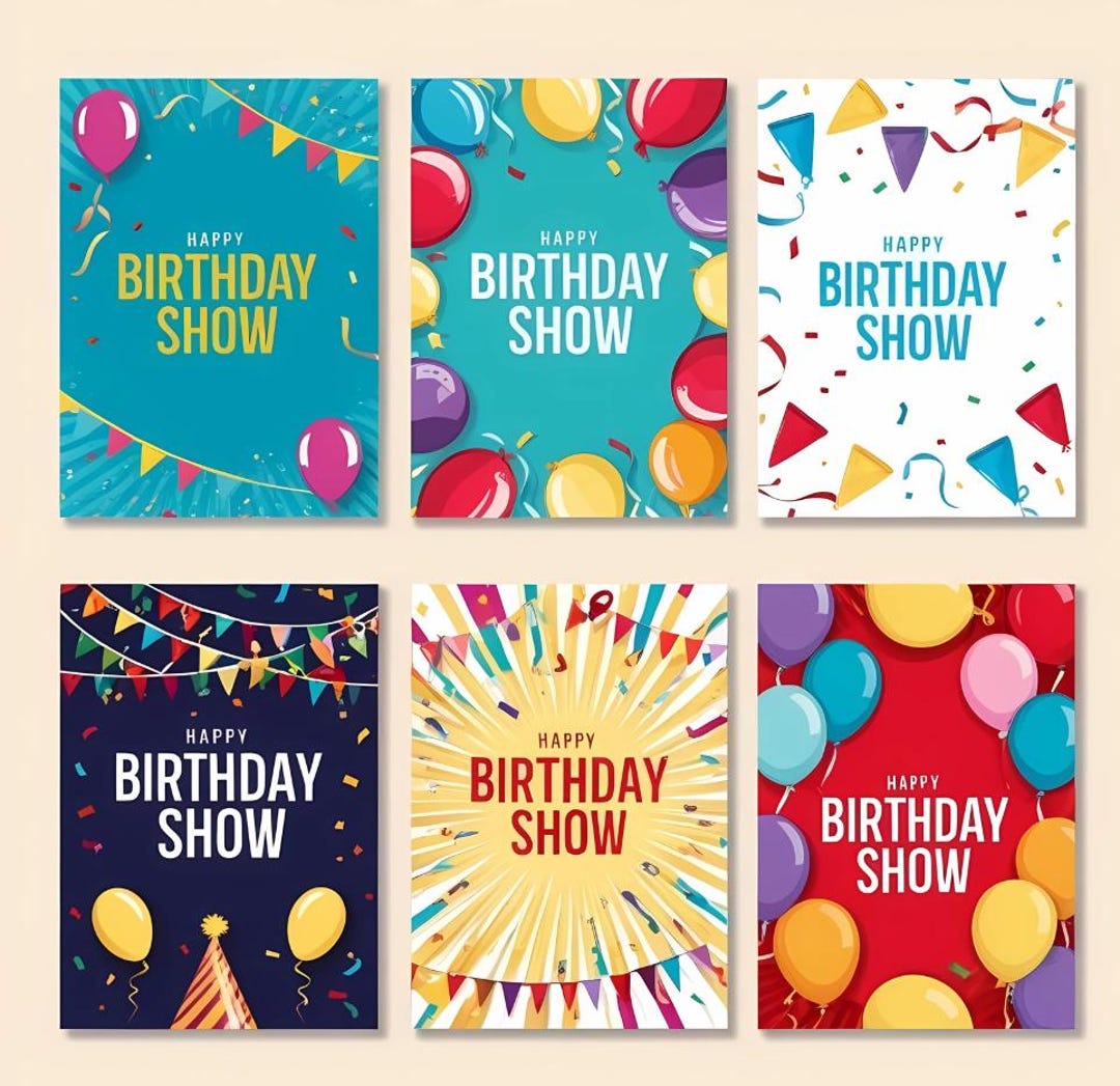Editable Birthday Card - Etsy