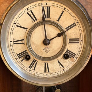 Victorian Ansonia Company Antique 1800s Walnut Brass Mantel Pendulum Clock - Etsy