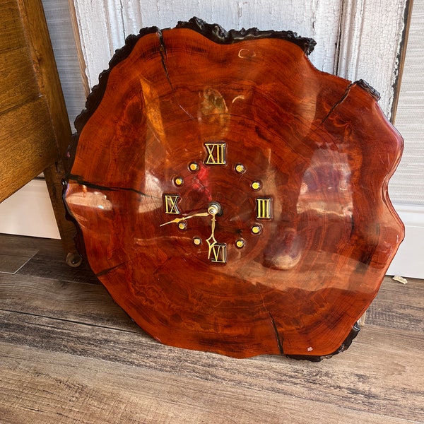 Cypress Wood Clock - Etsy