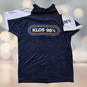 Vintage 80s KLOS 95 1/2 Rock Radio T-shirt - Southern California - Etsy