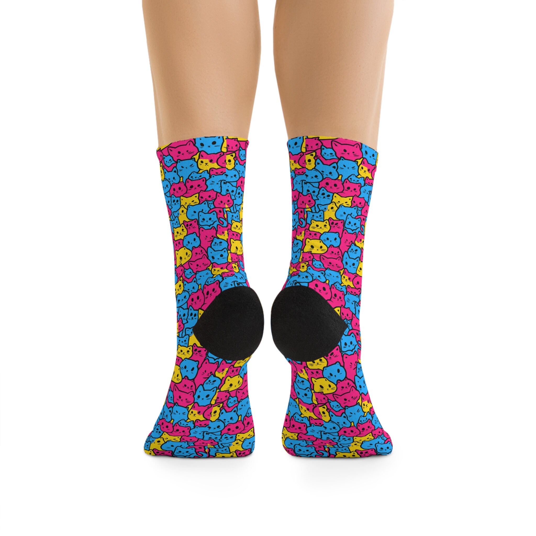 Pansexual Pride Cute Cats Kawaii Pan Pride Kitties DTG Socks - Etsy