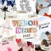 2025 Vision Board Collage Template Digital Goal Planner & Manifestation ...