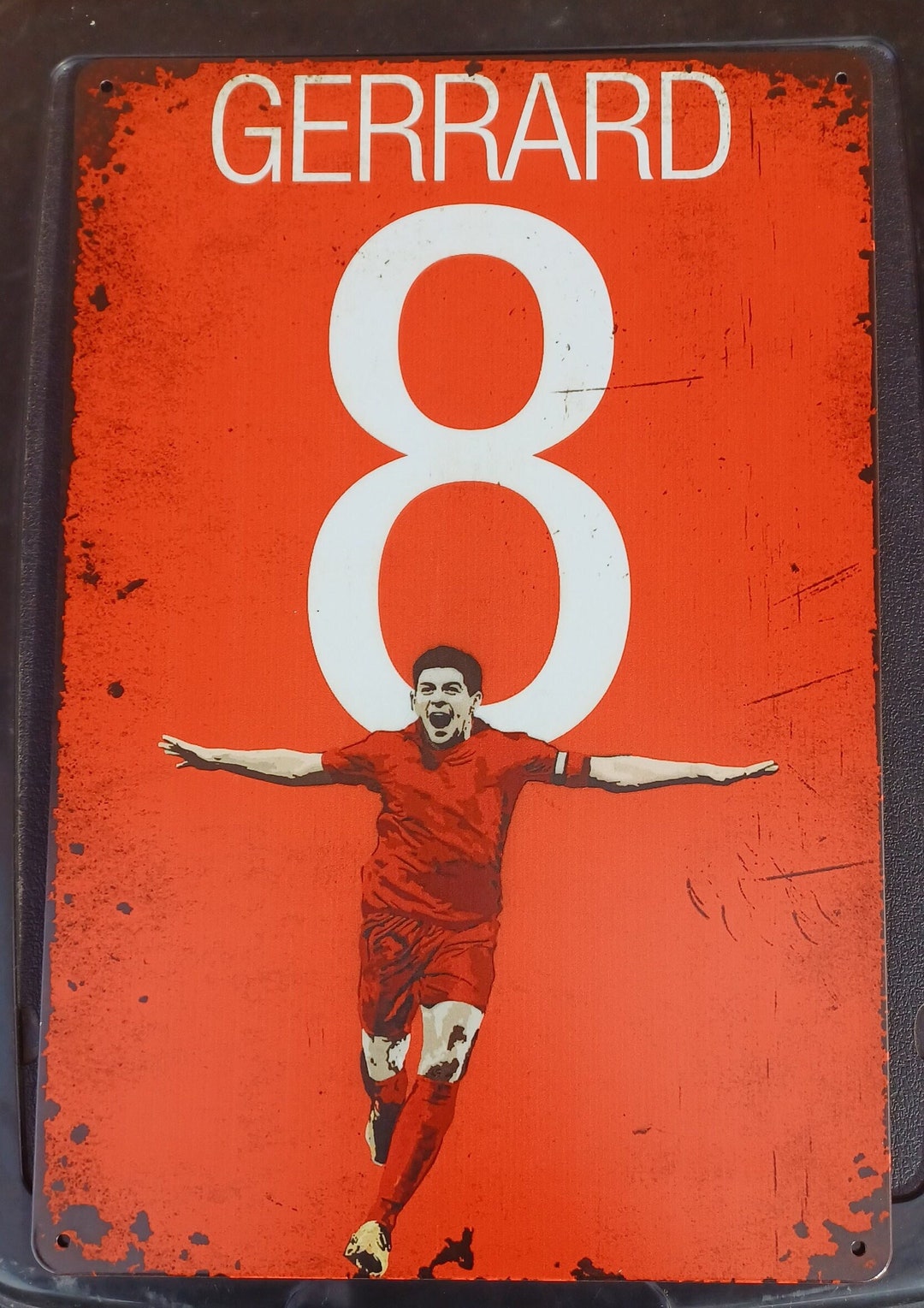 Steven Gerrard Liverpool Art Retro Style Sign / Poster for Mancave ...