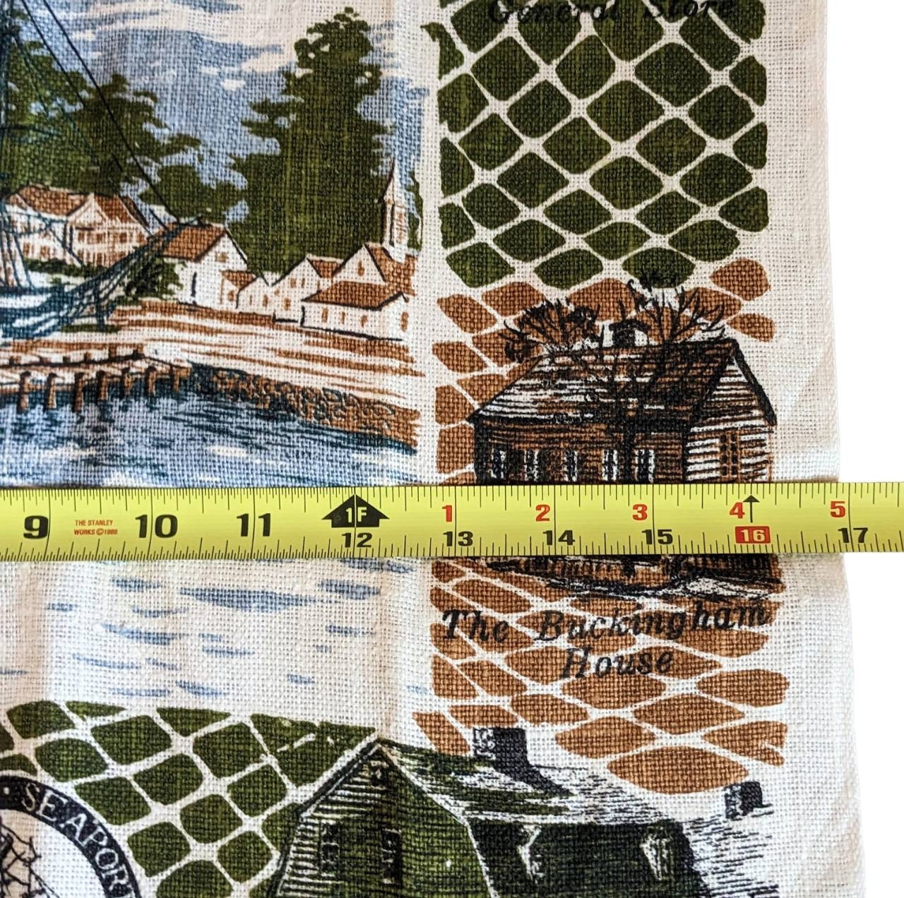 Vintage Kay Dee Hand Prints Souvenir Tea Towel, Collectible Linen ...