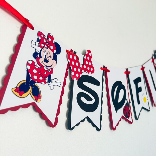 Minnie Mouse Banner - Etsy