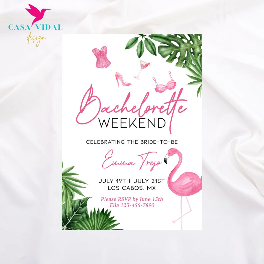 Bachelorette Party Invitation, Bachelorette Getaway Weekend, Invite ...
