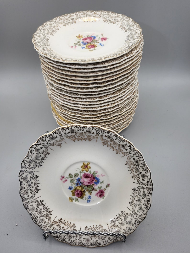 Early 1920s Keystone Canonsburg Pottery Co. 2 Floral Patterns With 22 ...