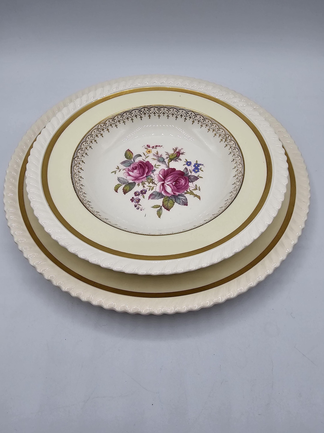 Vintage Windsor Ware Johnson Bros. England 13 Dinner Plates and 12 ...